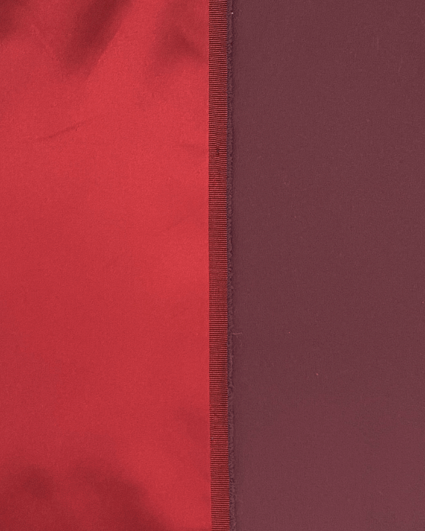 Dark Red Stretch Satin Fabric | 40W Polyester Spandex