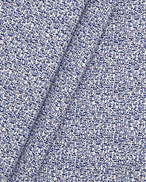 Small Ditsy Blue Floral Fabric | 100% Cotton 58”W
