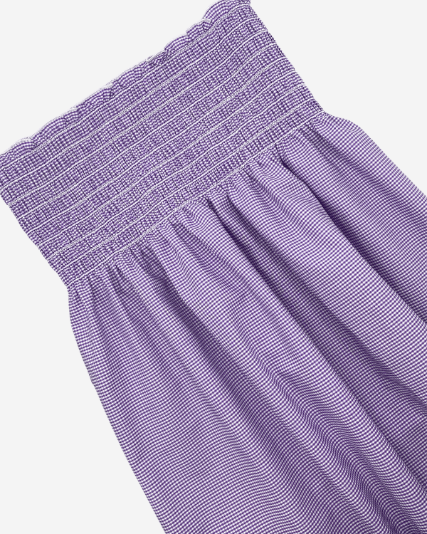 Girls Purple Mini Gingham Smocked Cotton – Shirred 28 Inch Fabric by ...