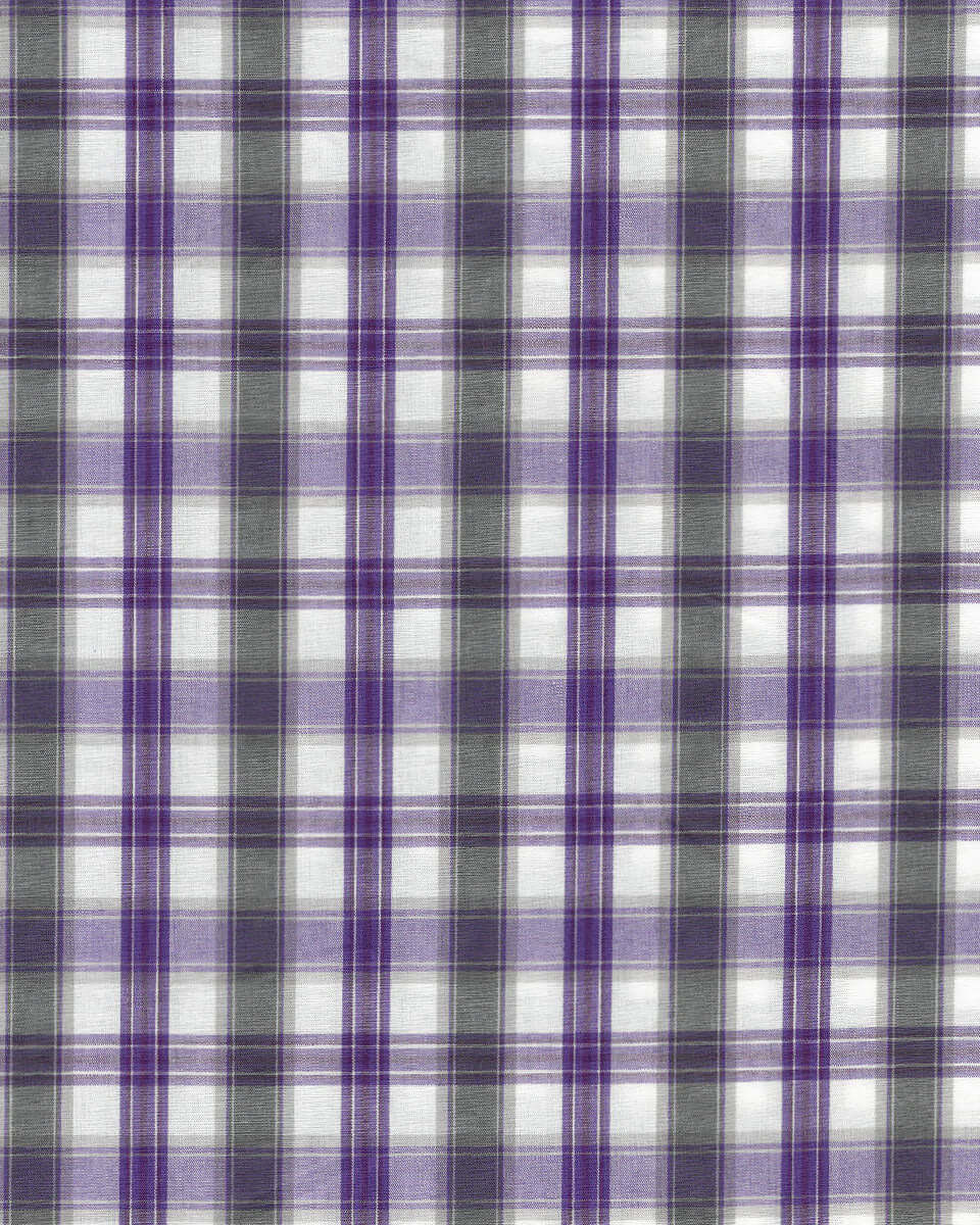 Upcycled Cotton Violet Plaid Sewing Project - Easy Smocked Dress